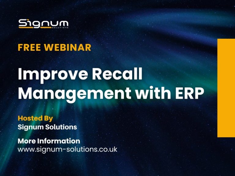 FREE WEBINAR: Improve Recall Management with ERP - Chemical Industry ...